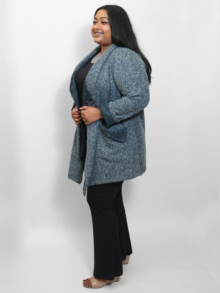 VAYU Coat / Lapis Weave – Laila Goddess